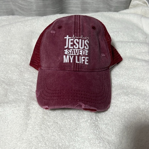Accessories | Jesus Saved My Life Cap | Poshmark